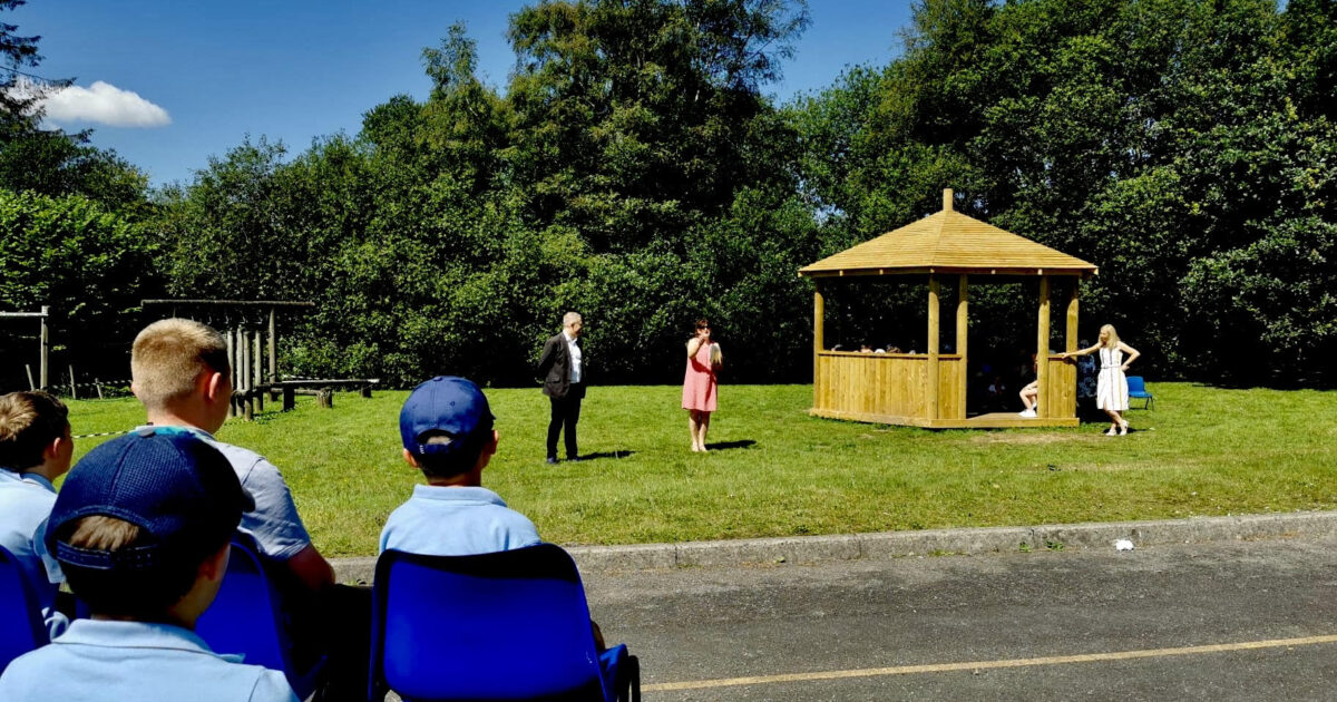 Visiting Rhos Primary School - Jeremy Miles